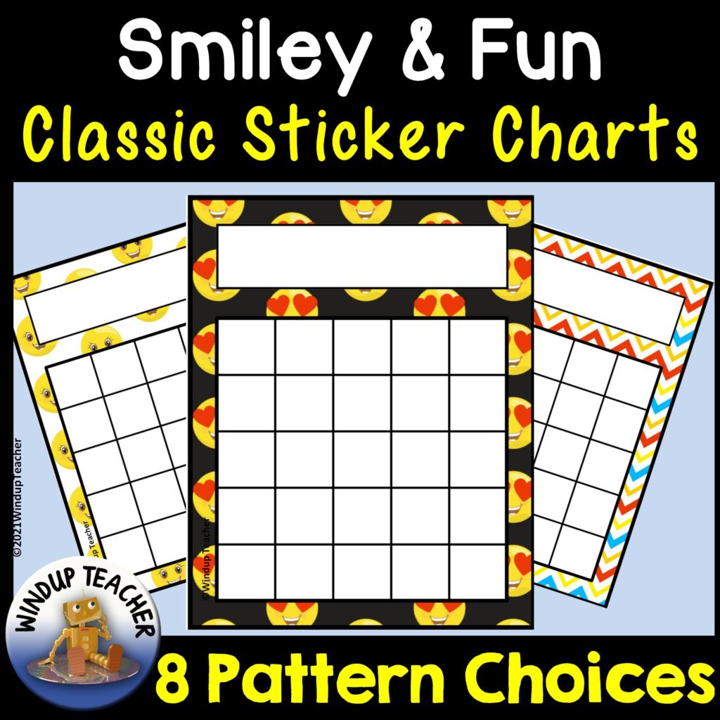 Fun Smiley Sticker Charts | Made By Teachers