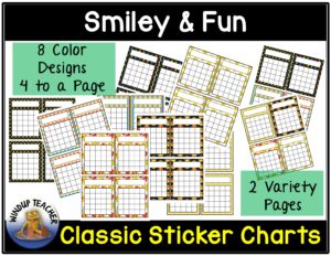 Fun Smiley Sticker Charts | Made By Teachers