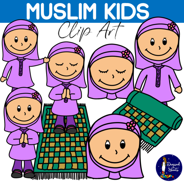 Muslim Kids Clip Art | Made By Teachers