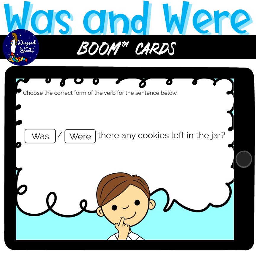 Was and Were BOOM Cards | Made By Teachers