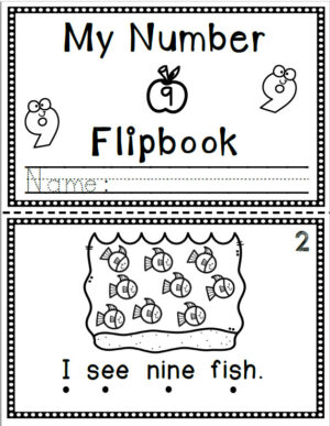 My Number 9 Flip Book (Flipbook) | Made By Teachers