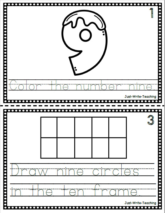 My Number 9 Flip Book (Flipbook) | Made By Teachers