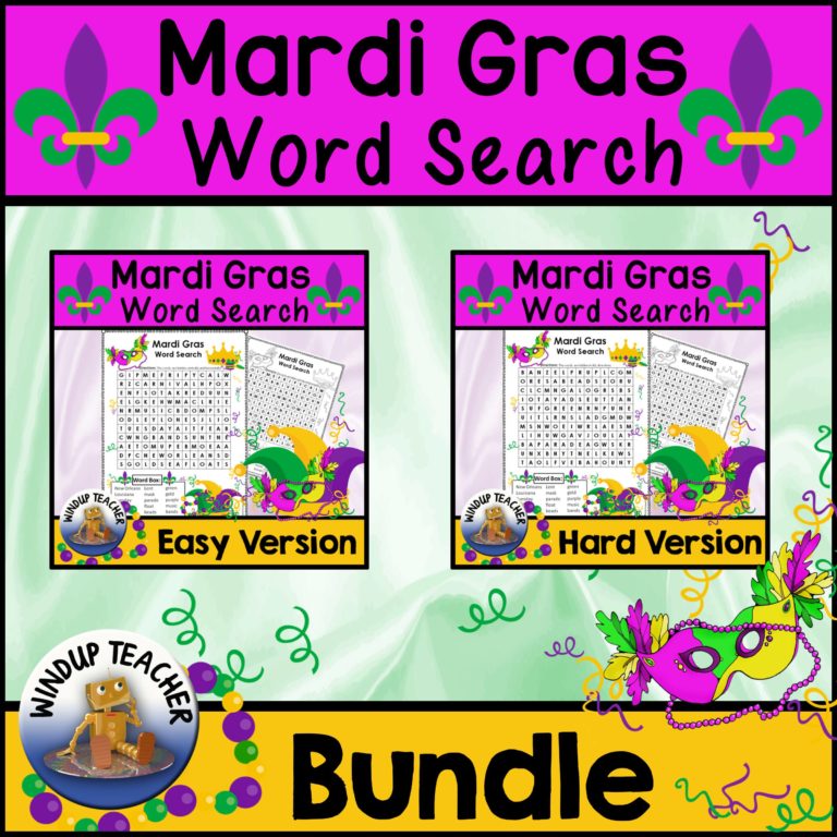 Parts of a Book Word Search BUNDLE | Easy & Hard | Made By Teachers