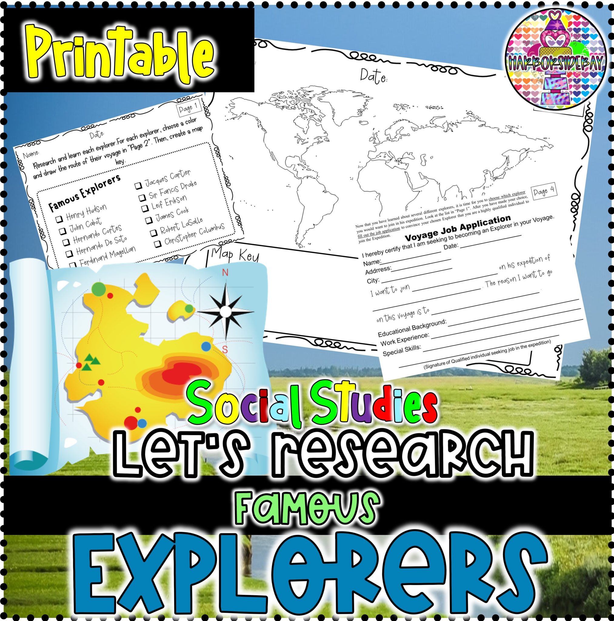 Famous Explorers | Social Studies / Histoy Researc | Made By Teachers