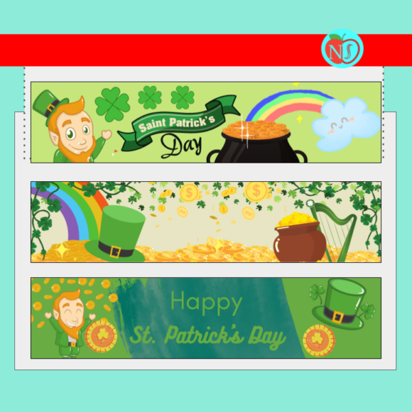 St. Patrick's Day 5 BANNERS | VIRTUAL BANNERS | Made By Teachers