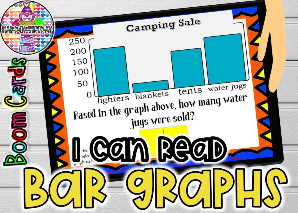 I can read Bar Graphs | BOOM Cards | Made By Teachers