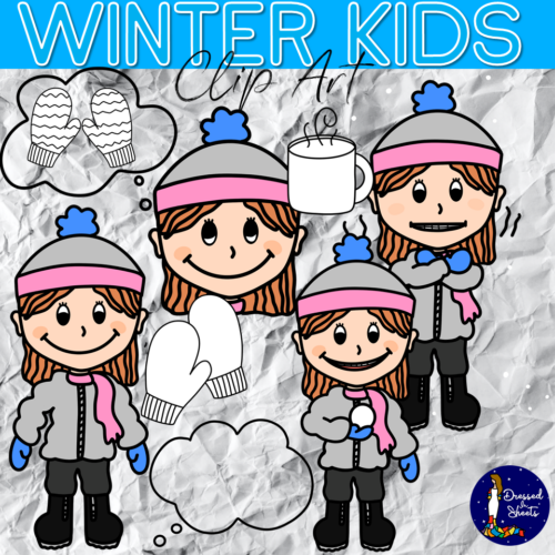 Winter Kids Clip Art | Made By Teachers