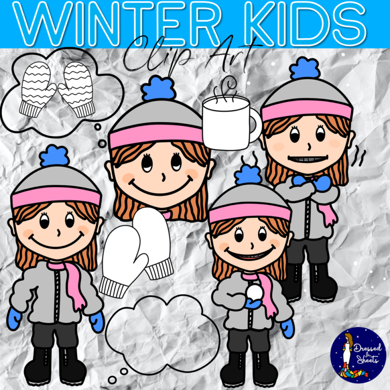 Winter Kids Clip Art | Made By Teachers
