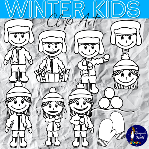 Winter Kids Clip Art | Made By Teachers