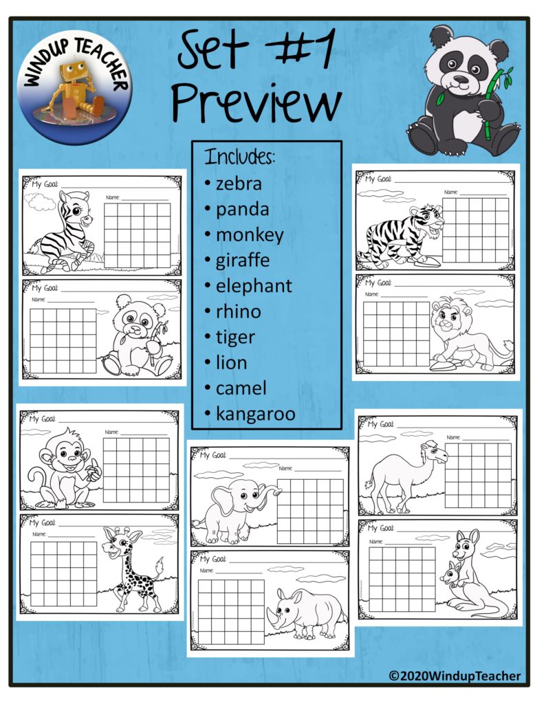 Animal Sticker Chart Bundle Set - Made By Teachers
