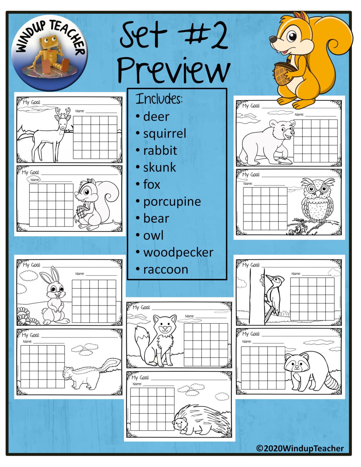 Animal Sticker Chart Bundle Set - Made By Teachers