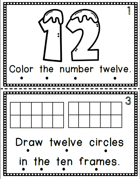 My Number 12 Flip Book (Flipbook) | Made By Teachers