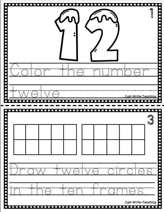 My Number 12 Flip Book (Flipbook) | Made By Teachers