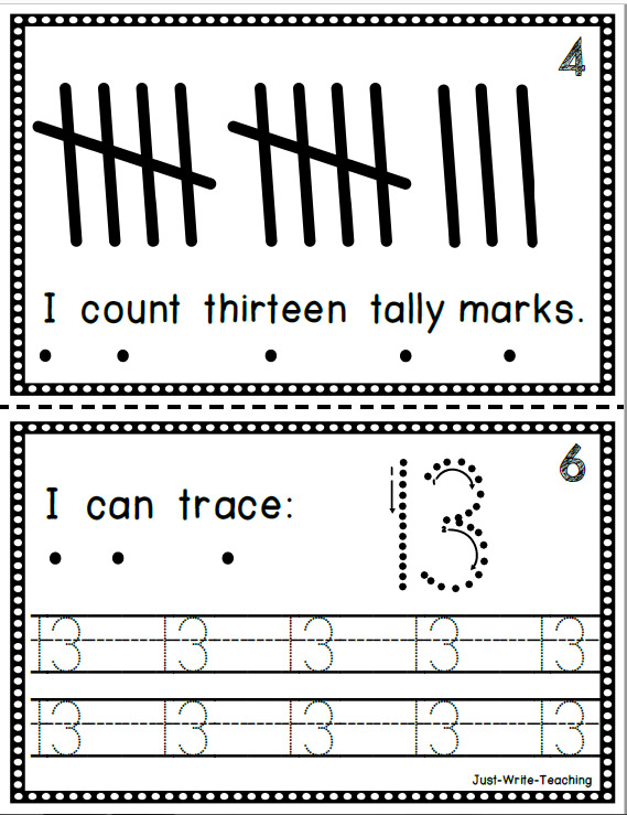 My Number 13 Flip Book (Flipbook) - Made By Teachers