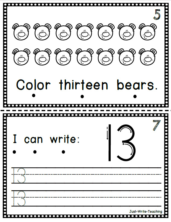 My Number 13 Flip Book (Flipbook) - Made By Teachers