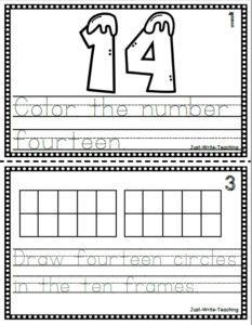 My Number 14 Flip Book (Flipbook) - Made By Teachers