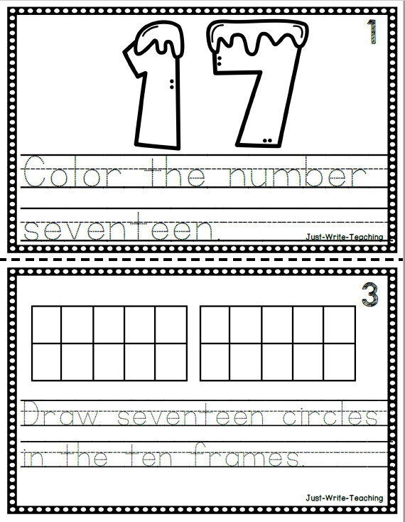 My Number 17 Flip Book (Flipbook) | Made By Teachers