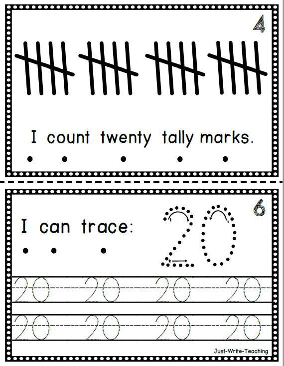 My Number 20 Flip Book (Flipbook) | Made By Teachers