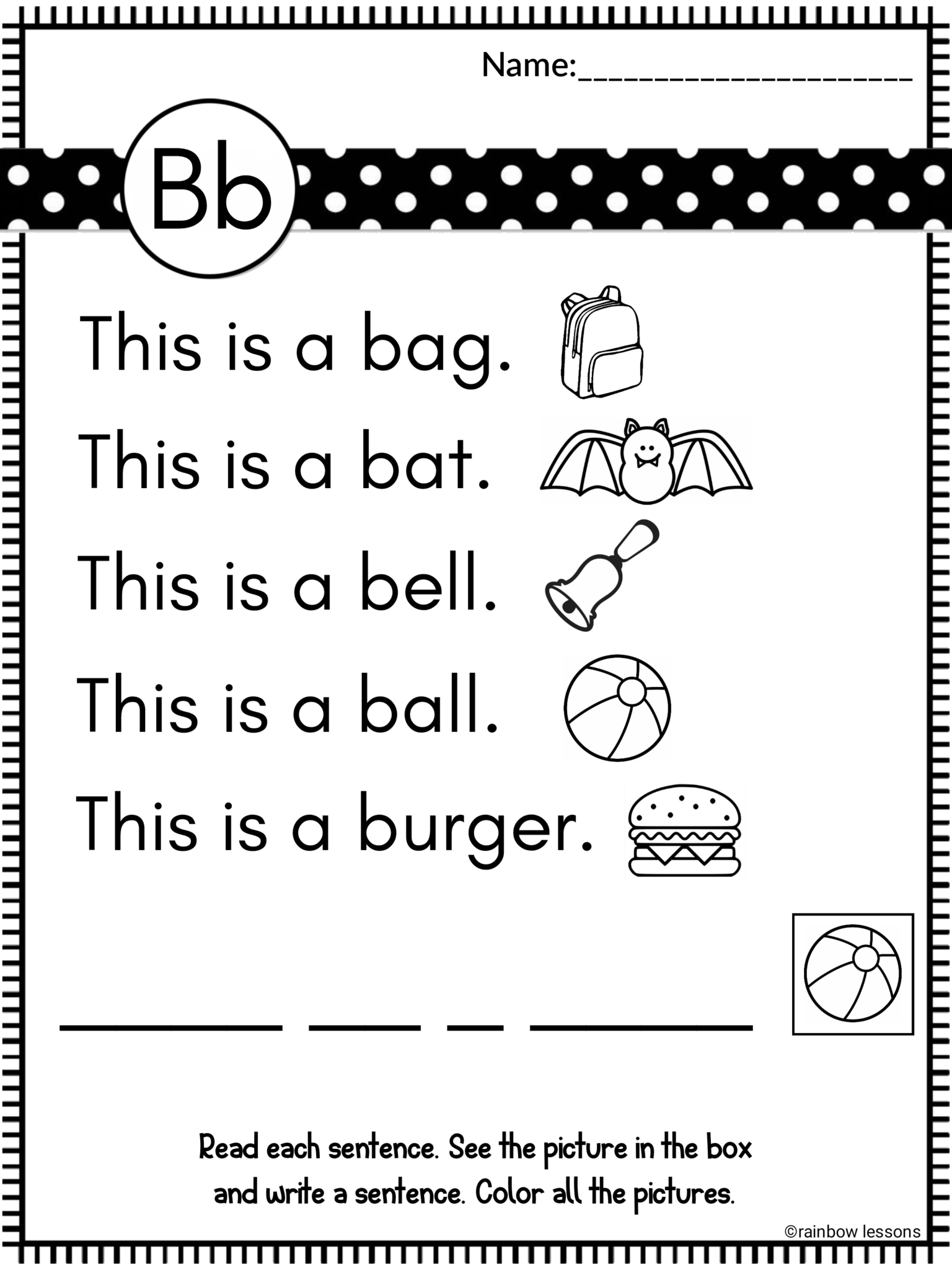 Alphabet Sight Words Sentences Made By Teachers