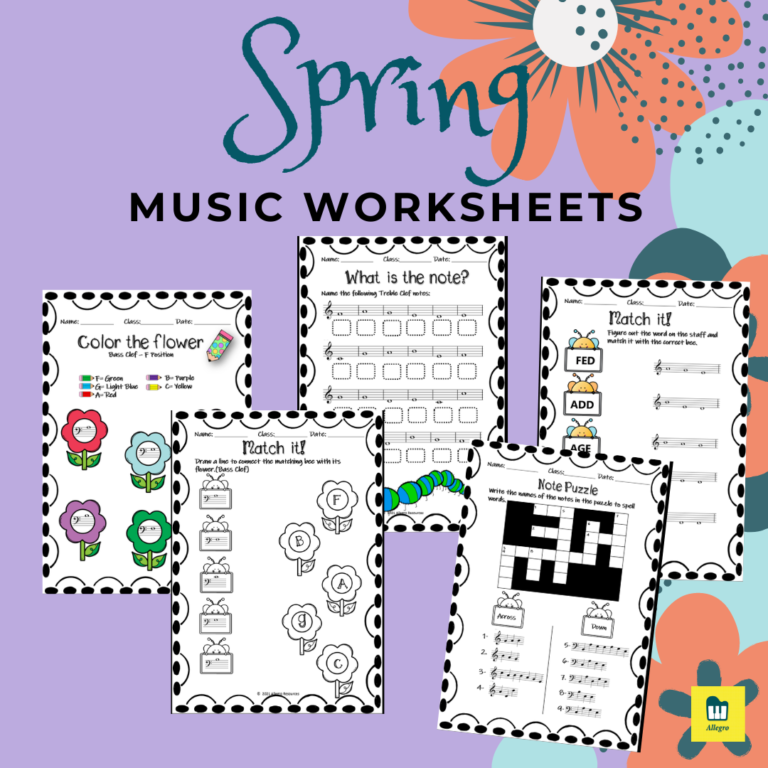 Music Worksheets- Springtime | Made By Teachers
