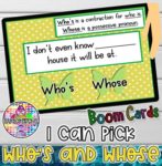 Who's and Whose BOOM CARDS | Made By Teachers