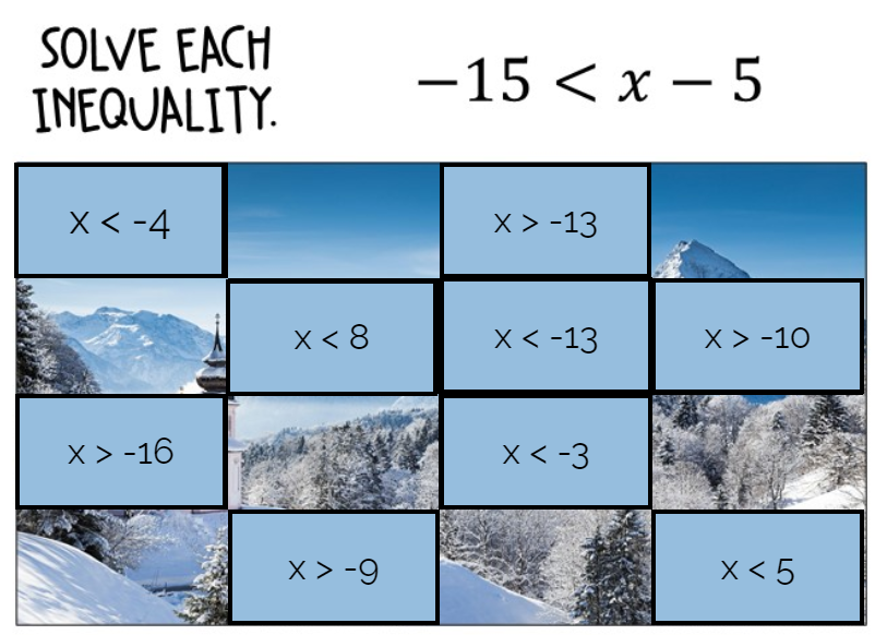 Solving Inequalities Review Boom Cards | Made By Teachers