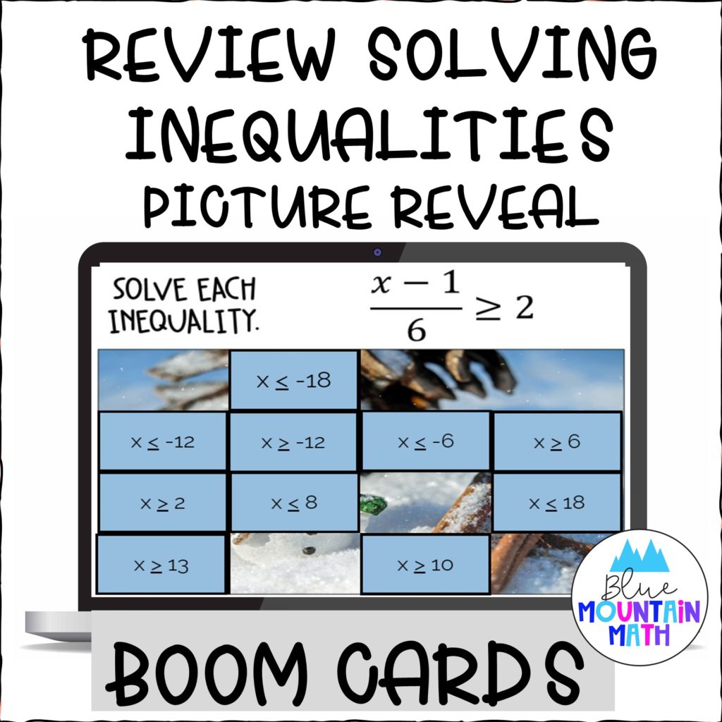 Solving Inequalities Review Boom Cards | Made By Teachers