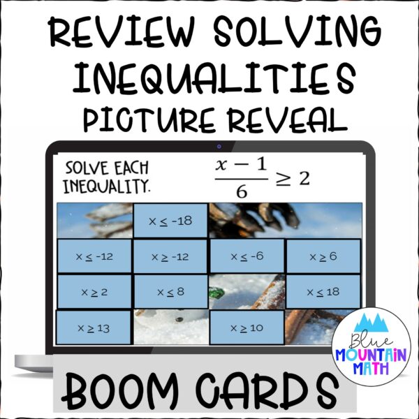 Solving Inequalities Review Boom Cards | Made By Teachers