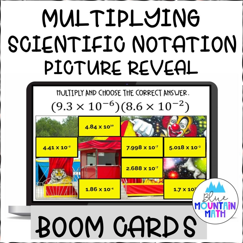 Multiplying Scientific Notation Boom Cards | Made By Teachers