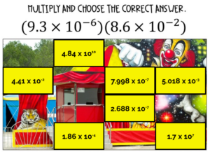 Multiplying Scientific Notation Boom Cards | Made By Teachers