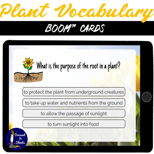 Plant Vocabulary BOOM Cards | Made By Teachers