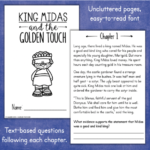 KING MIDAS & THE GOLDEN TOUCH Comprehension - Made By Teachers