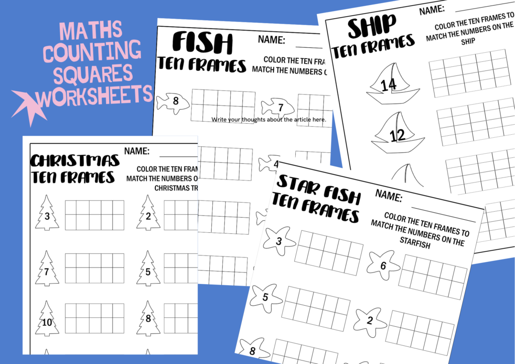 Colour in the Squares - Maths Counting Sheets | Made By Teachers