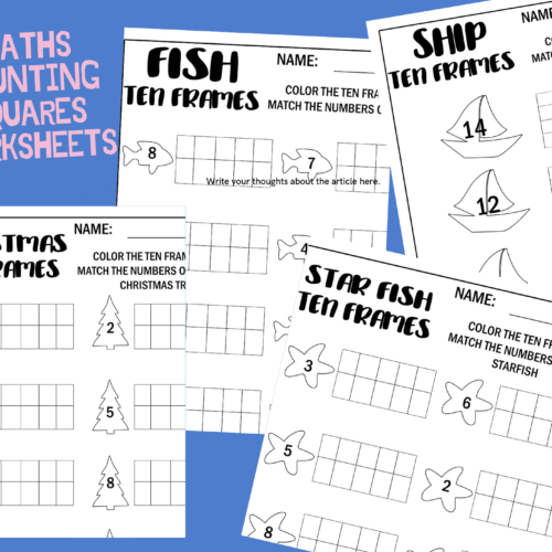 Colour in the Squares - Maths Counting Sheets | Made By Teachers