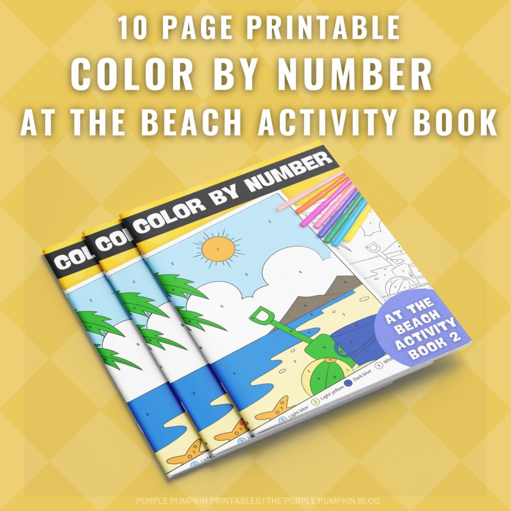 At The Beach Color By Number Activity Book 2 of 2 | Made By Teachers