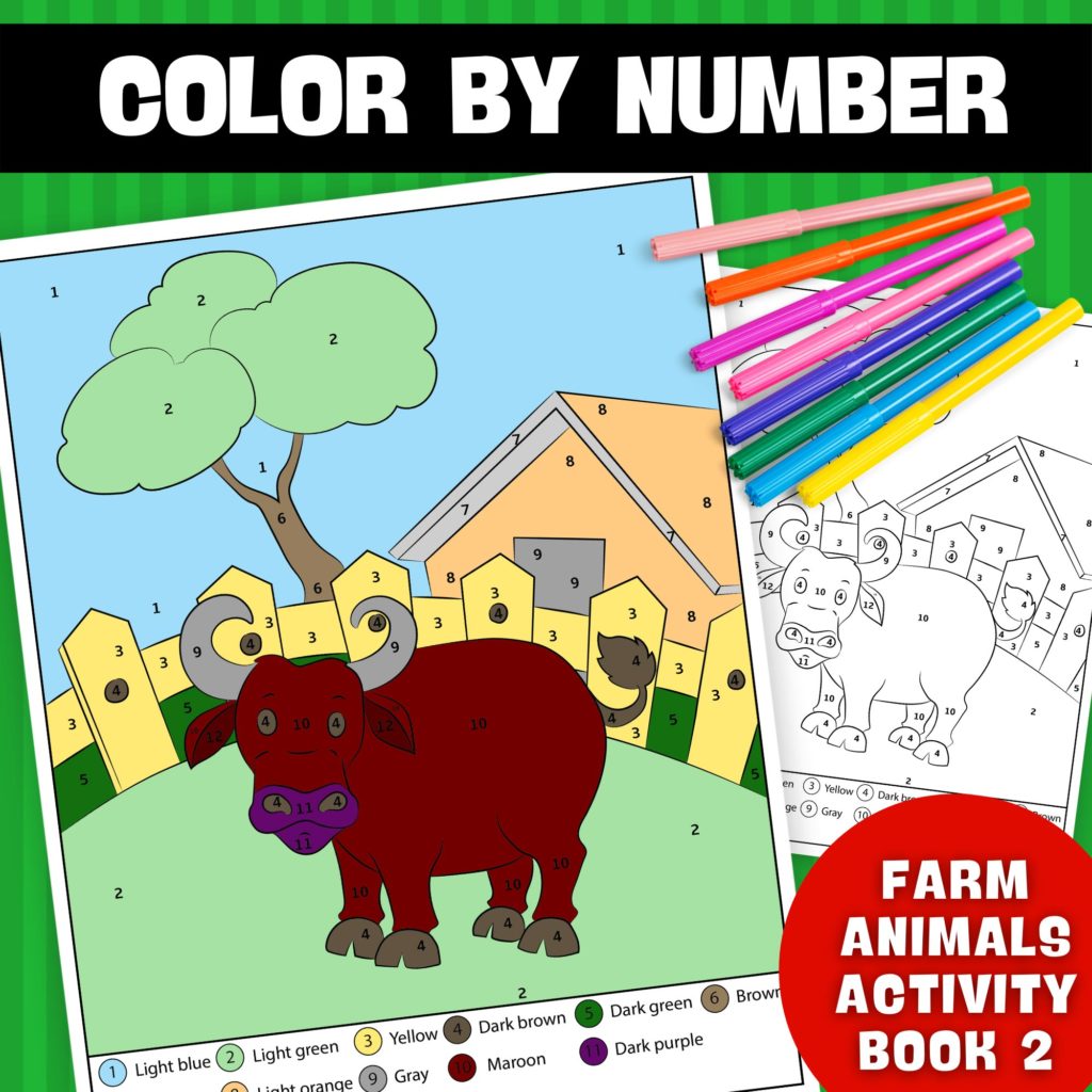 At The Beach Color By Number Activity Book 1 of 2 | Made By Teachers