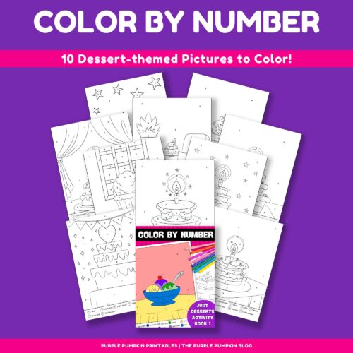 Just Desserts Color By Number Activity Book | Made By Teachers