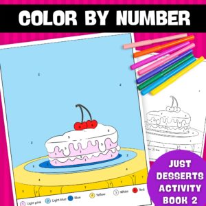 Just Desserts Color By Number Activity Book | Made By Teachers