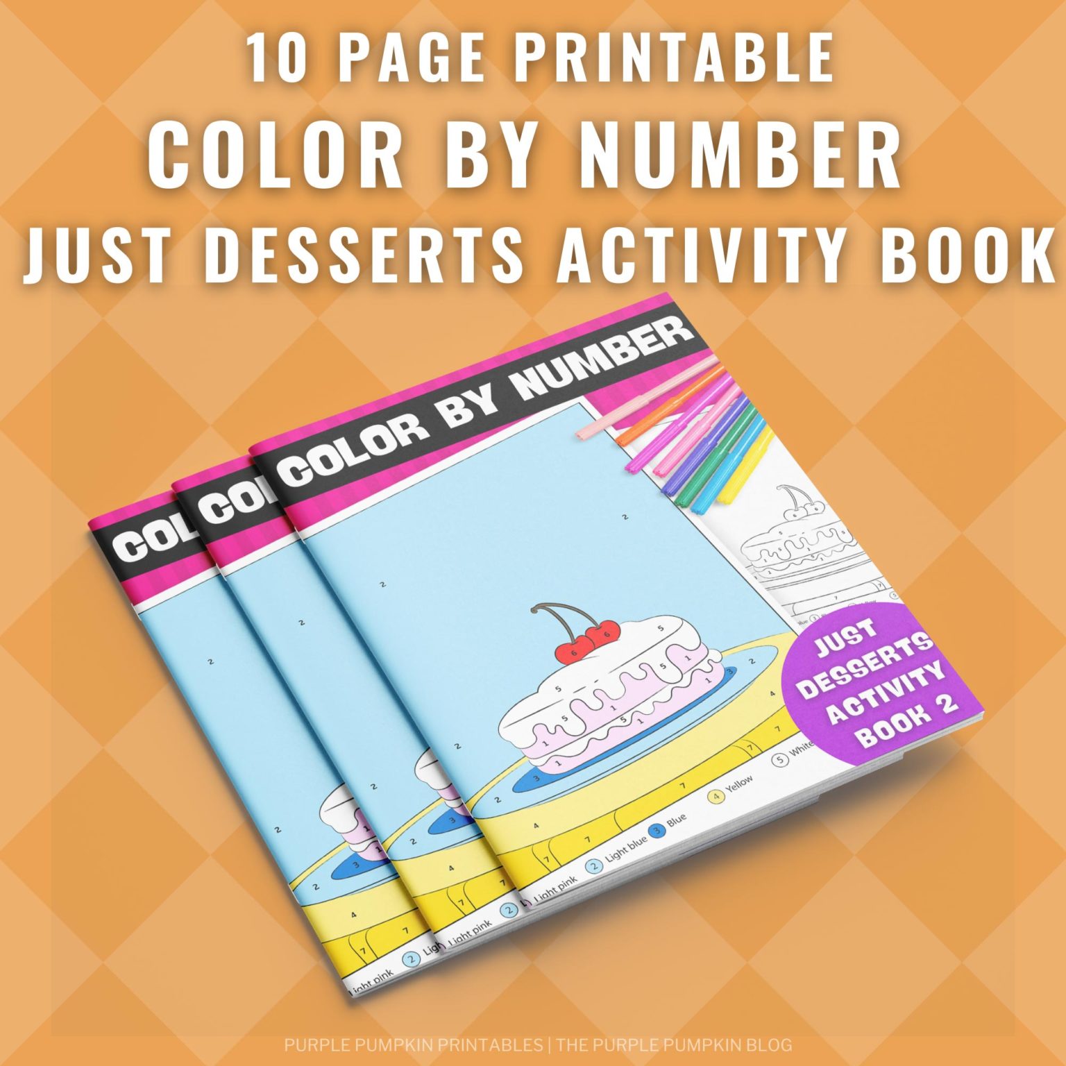 Just Desserts Color By Number Activity Book | Made By Teachers