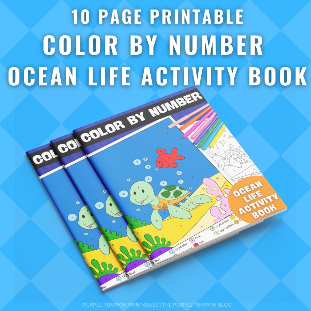 Ocean Life Color By Number Activity Book | Made By Teachers