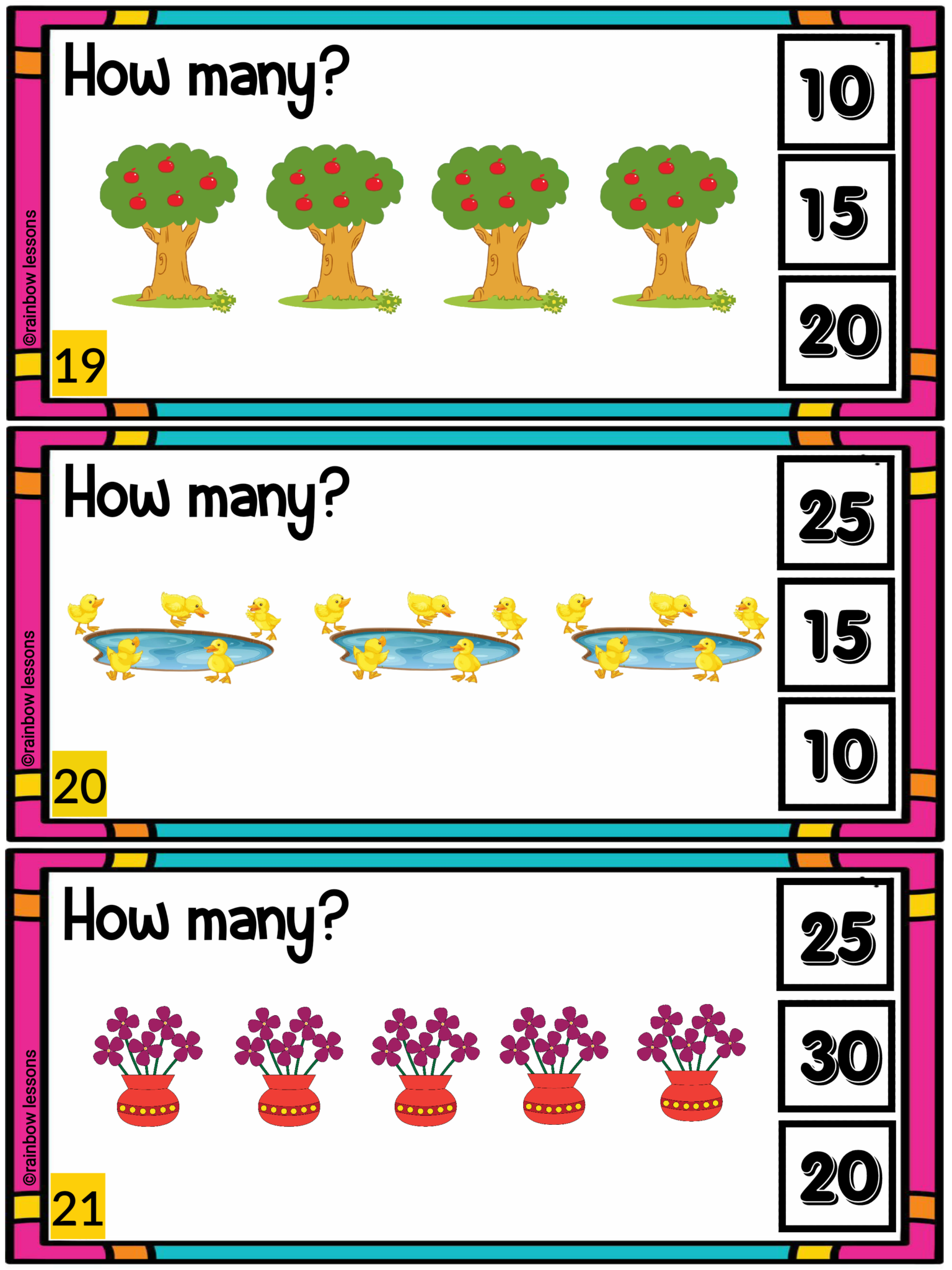 Skip Counting By 2 5 And 10 Clip Cards Made By Teachers