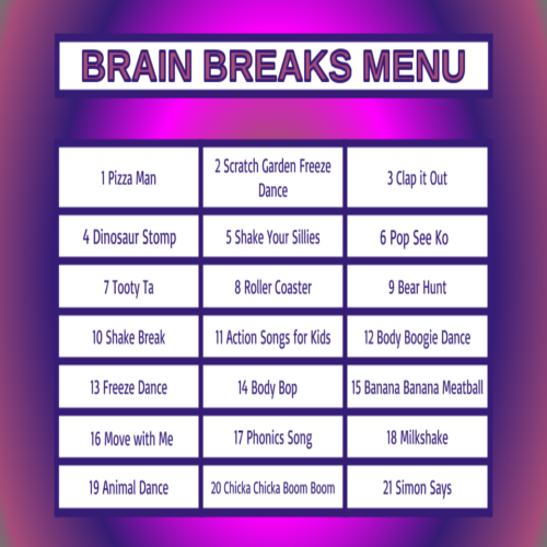 Brain Breaks Kindergarten Style | Made By Teachers