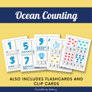 Ocean Learn to Count Activity and Coloring Pack | Made By Teachers