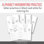 Alphabet Handwriting and Letter Practice to Color | Made By Teachers