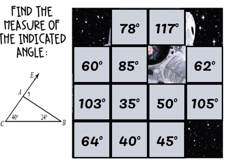 Exterior Angles Picture Reveal Boom Cards | Made By Teachers