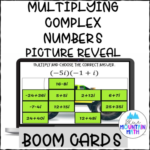 Multiplying Complex Numbers Picture Boom Cards | Made By Teachers