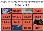 Multiplying Decimals Picture Reveal Boom Cards | Made By Teachers