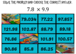 Multiplying Decimals Picture Reveal Boom Cards | Made By Teachers