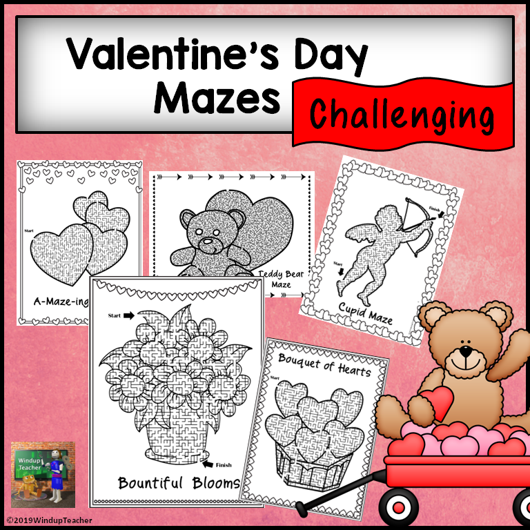Valentine's Day & St. Patrick's Day Maze Bundle | Made By Teachers
