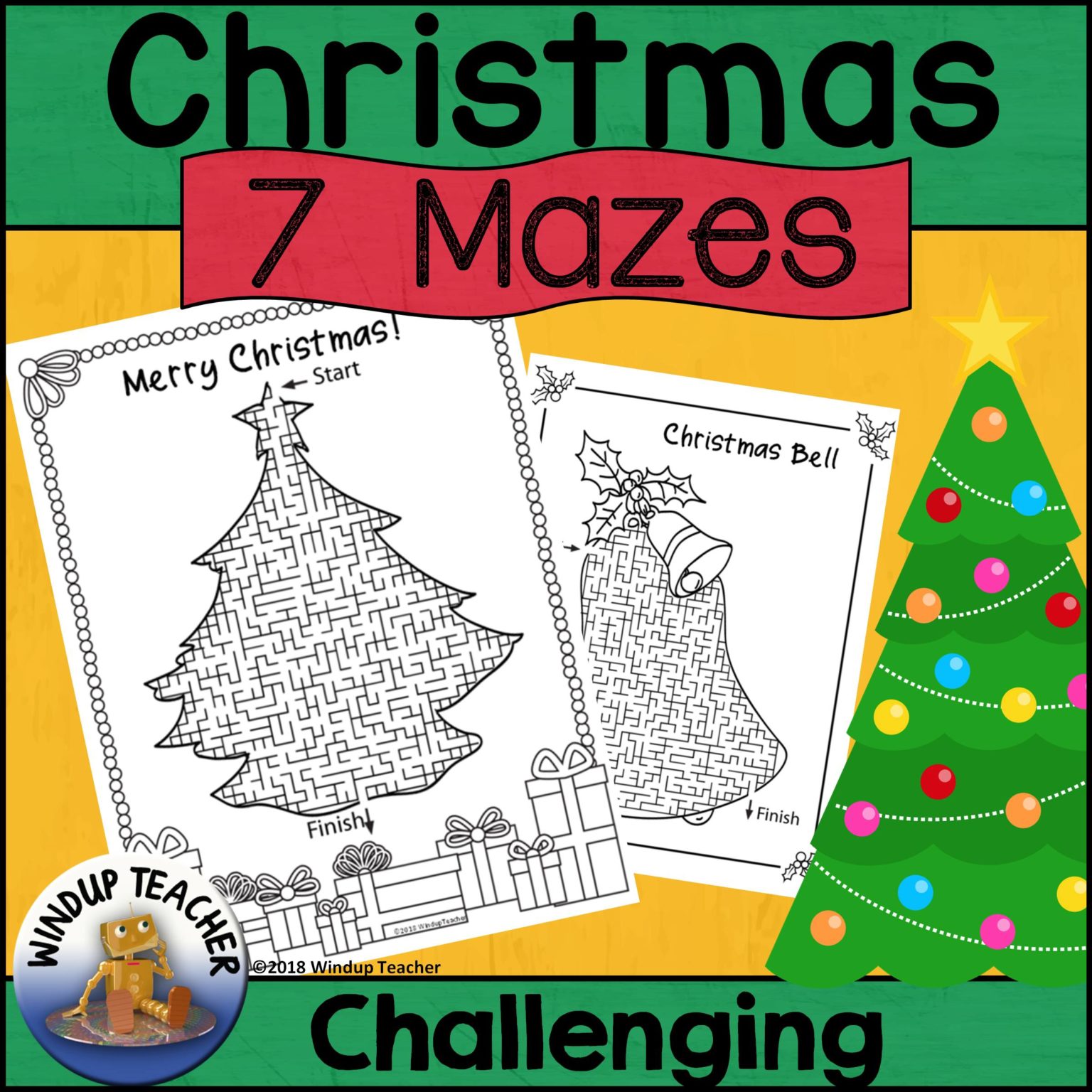 Christmas & Winter Mazes BUNDLE | Made By Teachers